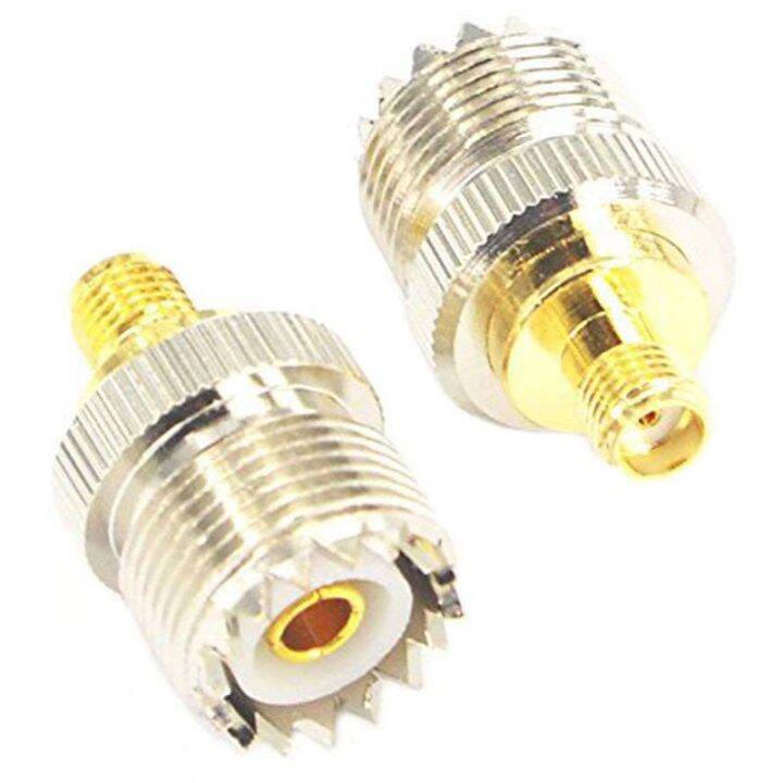 RF Coax Adapter SMA female to SO239 female UHF Jack SO-239 Antenna ...