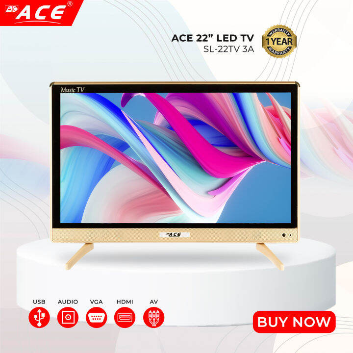 ACE 22" LED TV 3A HD Frameless Flat screen TV | Lazada PH