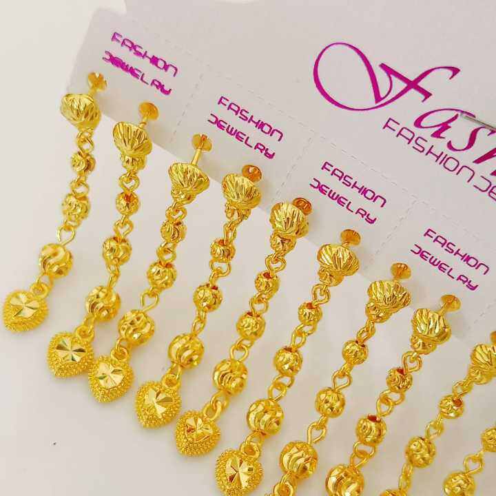 Earring Subang Emas Korea 24k GOLD PLATED | Lazada