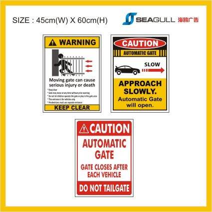 Autogate Keep Clear Slow Down Warning Gate Operate Automatically ...