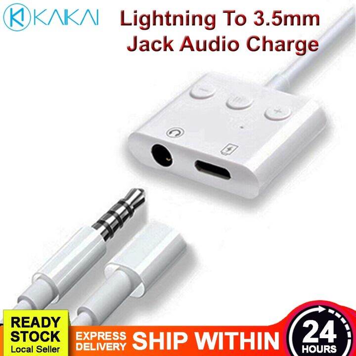 ️PROMO ️ Bluetooth 2 in 1 Lightning To Jack 3.5mm Audio Charging ...