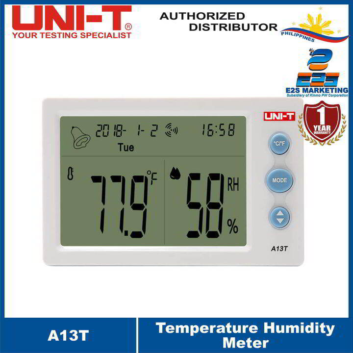 UNI-T Temperature Humidity Meter A13T ℃/℉ selectable | Lazada PH