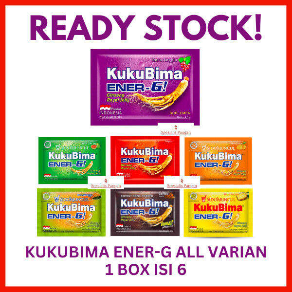 Kuku Bima Ener-G BOX ISI 6 ALL VARIAN RASA KUKUBIMA energi energy sido ...