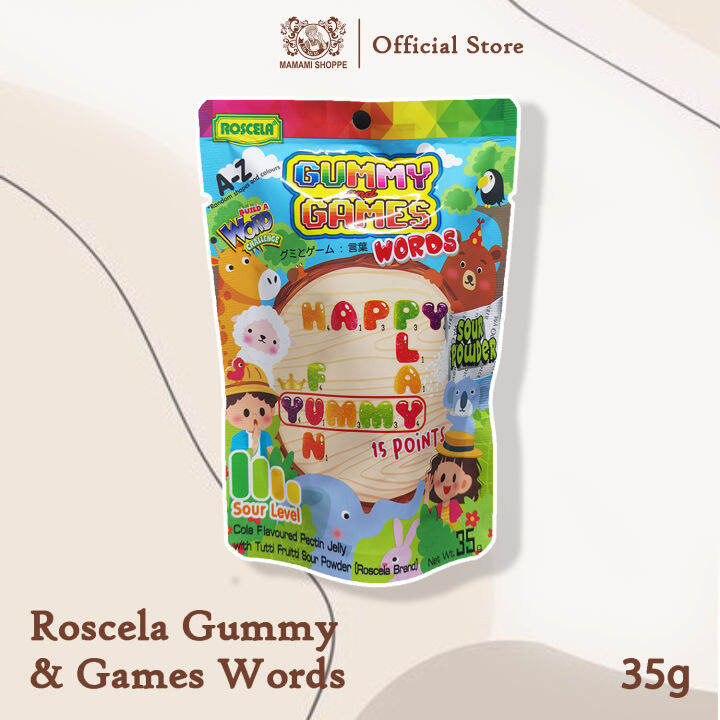 Roscela Gummy and Games Words (35g) | Lazada