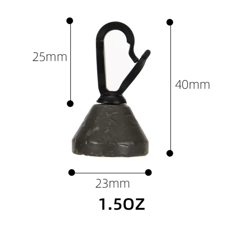 Carp Back Leads Carp Fishing 30g 43g Backleads Secure Clip Detachable ...