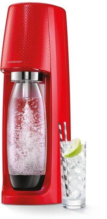 Authentic SodaStream Spirit, Red, Elite Edition Soda Stream, with 1 60L ...