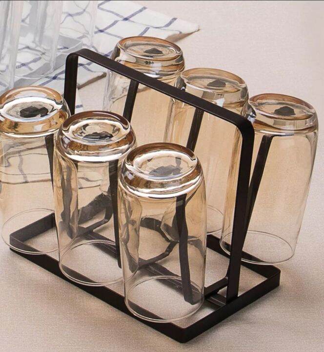 Blissly Glass Holder Glass Cup Rack Draining Drying Water Mug Draining ...