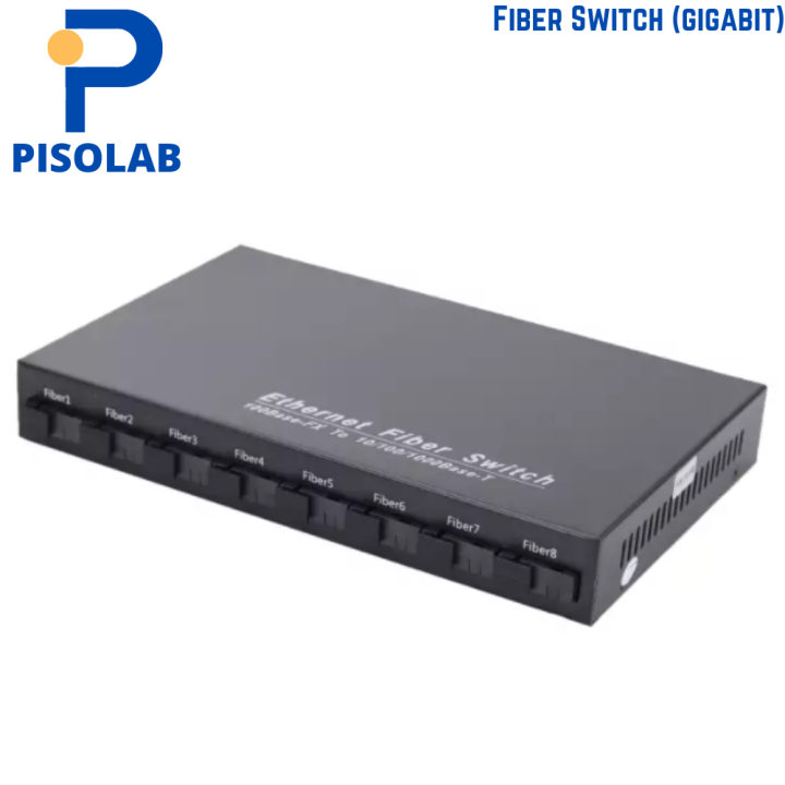 Gigabit Fiber Switch, Ethernet Switch 8-PORT 10/100/1000 Base-T to 1000 ...