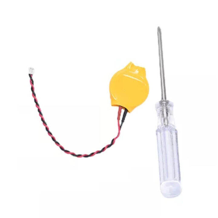 WUCE23344 1.25mm 2P 3V 220mah BIOS CMOS Battery with Wire Button Cell ...