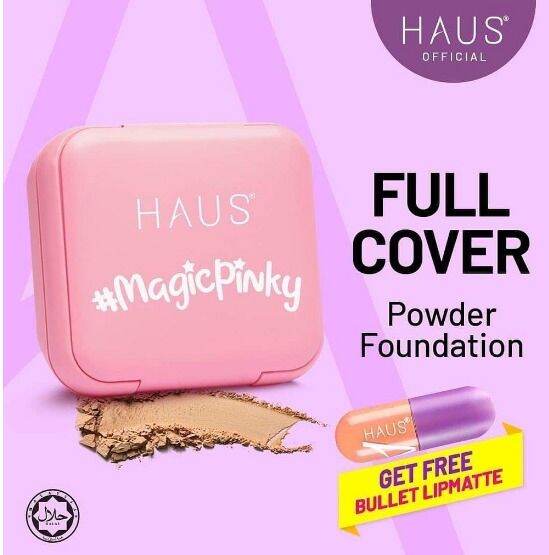 VIRAL VIRAL HAUS Magic Pinky Compact Powder Foundation + FREE GIFT | Lazada
