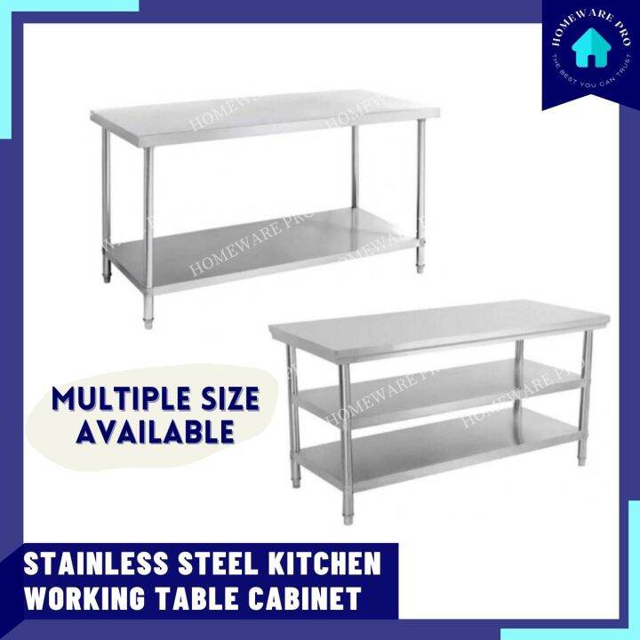 𝐇𝐎𝐌𝐄𝐖𝐀𝐑𝐄 𝐏𝐑𝐎 | Stainless Steel 2 Layers / 3 Layers Kitchen Cabinet ...