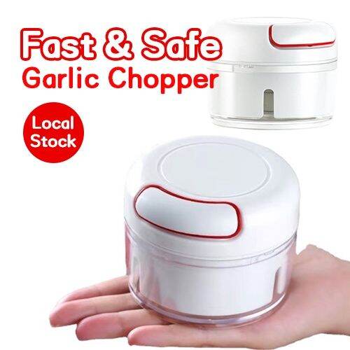Manual Mini Garlic Crusher Hand Pull String Speedy Chopper Blender ...
