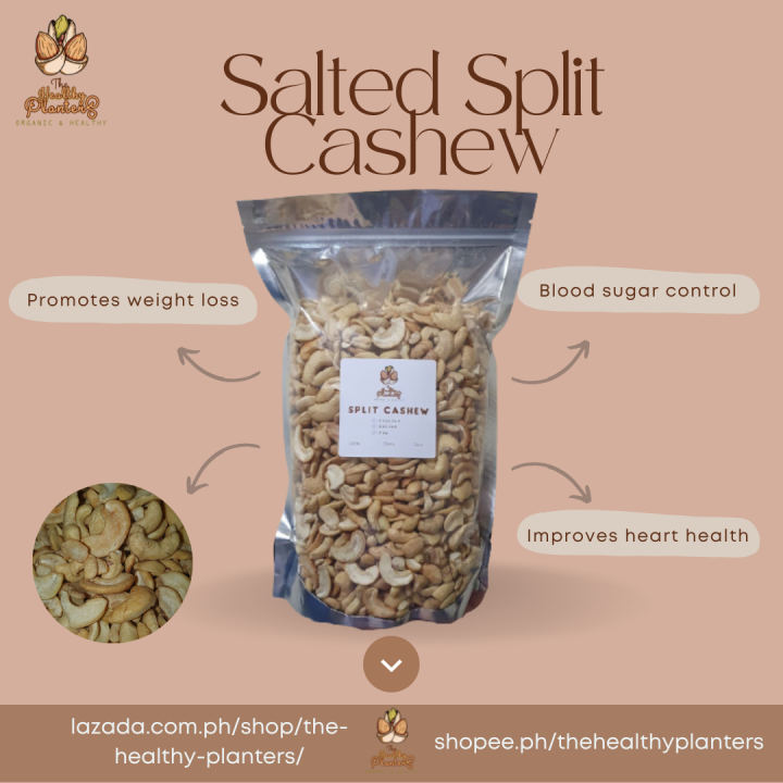 [SALTED / Pink Himalayan Salt] Split Cashew (500 GRAMS) | Lazada PH