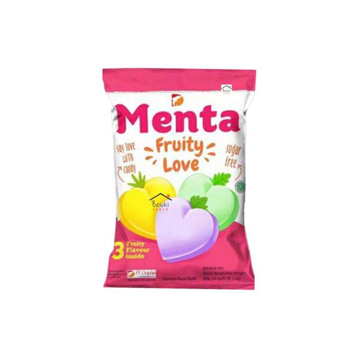 Menta Fruity Love Permen Mint dengan Berbagai Rasa Buah | Lazada Indonesia
