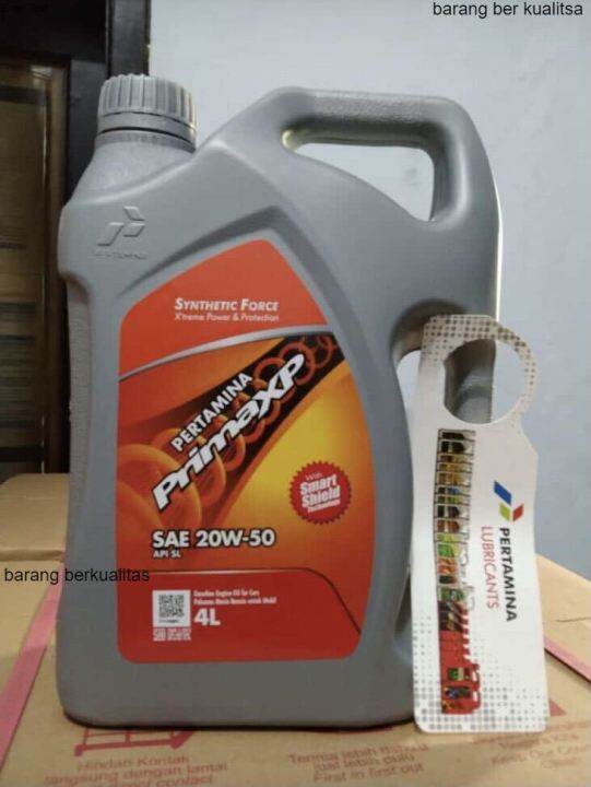 Pertamina Prima Xp SAE 20W-50 (4liter) | Lazada Indonesia