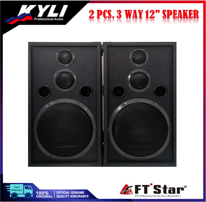 FT STAR 2 PCS. 3 WAY 12 INCHES SPEAKER (KS-1235) | Lazada PH