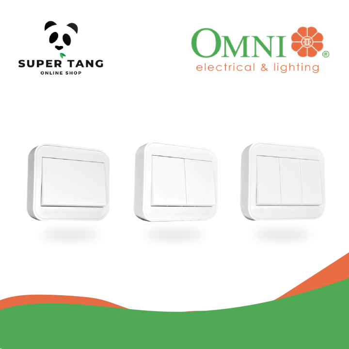 OMNI Surface Type Switch 10A | 1-GANG | 2-GANG | 3-GANG | | Lazada PH