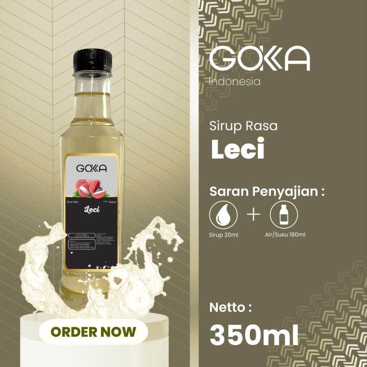 Minuman Sirup Gokka Segar Rasa Leci / Syrup Leci Gokka 350ml | Lazada ...