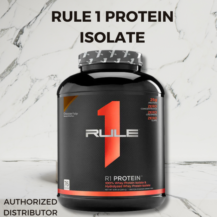 Rule 1 Whey Protein Isolate, R1 Whey Protein Powder Isolate, 4lbs 25g ...