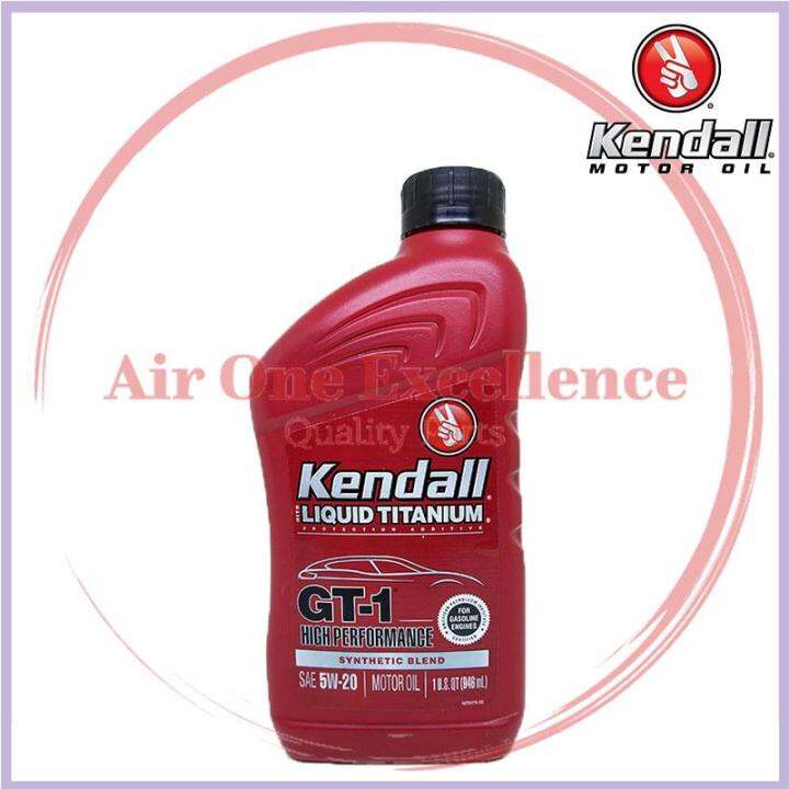 KENDALL GT-1 High Performance SAE 5W-20 Semi Synthetic Blend API ILSAC ...