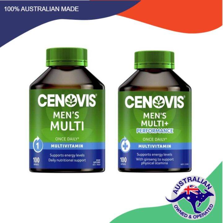 Cenovis Men's Multivitamin 100 Capsules | Lazada