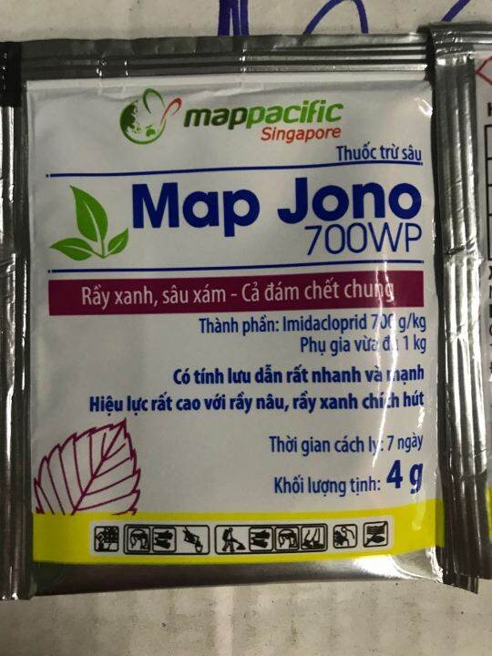 Combo 10 gói thuốc trừ sâu rầy, bọ trĩ Map jono 700WP 4g (Imidaclorid ...