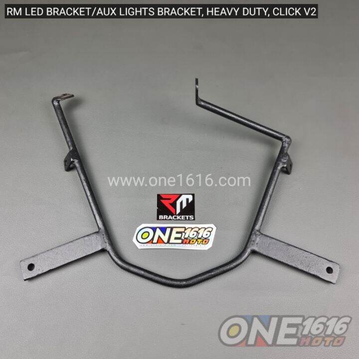 RM LED BRACKET CLICK V2 AUXILLIARY LIGHTS BRACKET BLACK POWDER COATED ...