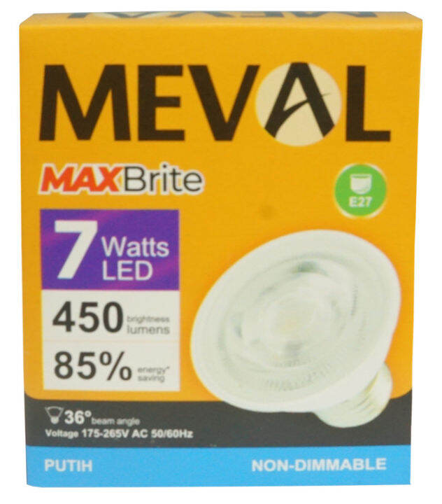 LED MR16 7W E27, Putih - MEVAL | Lazada Indonesia