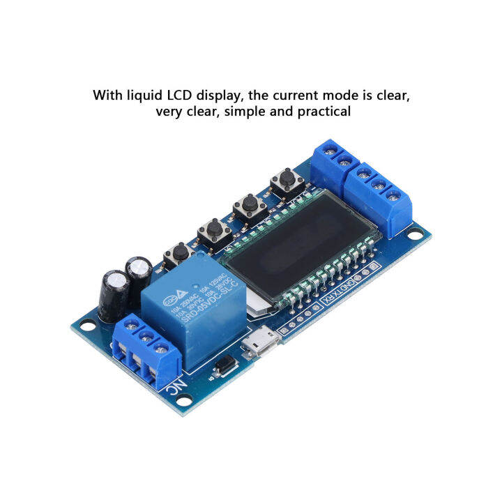 XYLJ02 Relay Module Power Failure Delay Cycle Timing Circuit Switch LCD ...