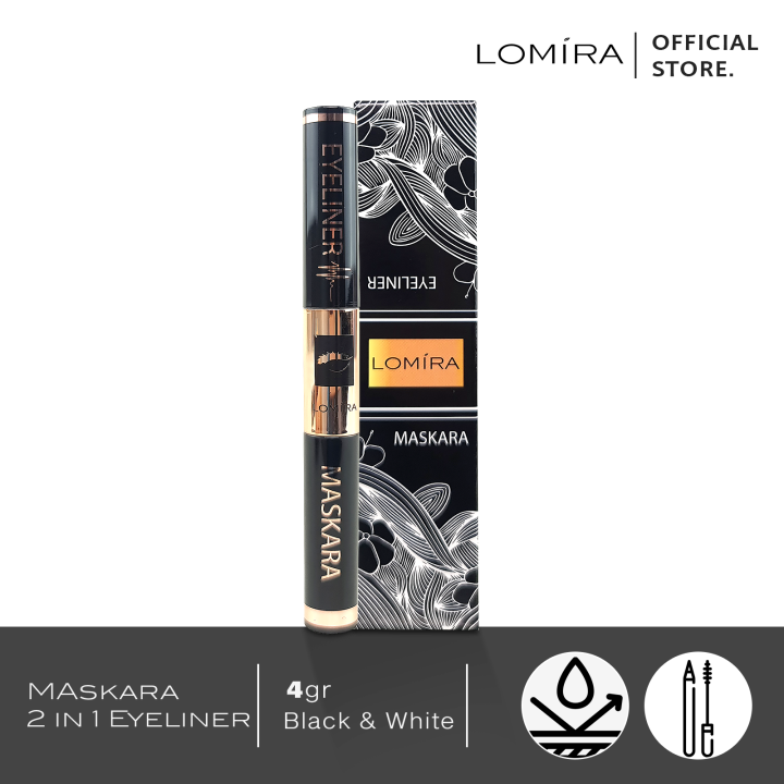 Lomira Maskara Eyeliner 4 Gr Kombinasi Warna 2 in 1 Waterproof Tahan ...