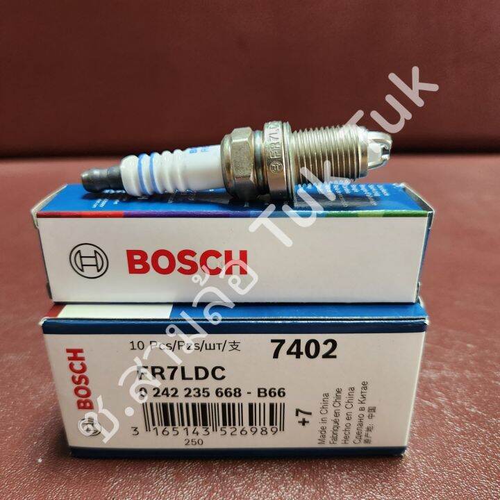 หัวเทียน BOSCH FR7LDC 2 เขี้ยว บล็อก 16mm ราคาต่อหัว ของแท้ ผลิตประเทศ ...