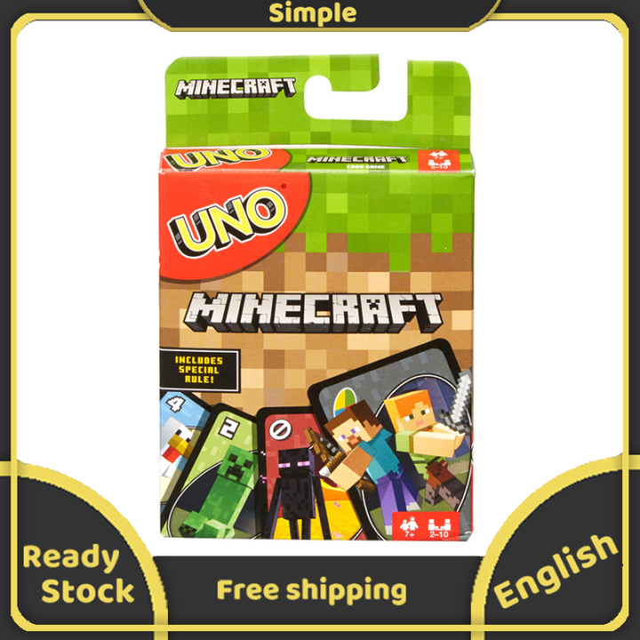 UNO Minecraft Board Game Family Leisure Entertainment Game Friends ...