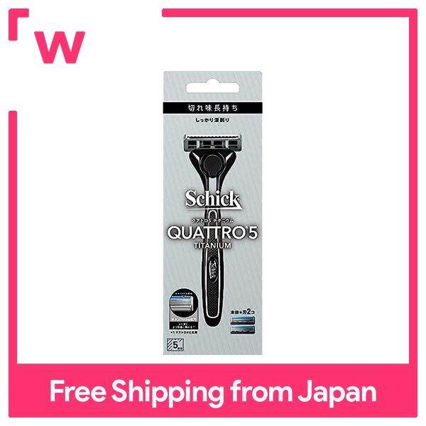 Schick Quattro 5 Titanium Holder (with blade + 1 replacement blade ...