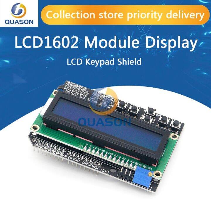 LCD Keypad Shield LCD1602 LCD 1602 Module Display For Arduino ATMEGA328 ...