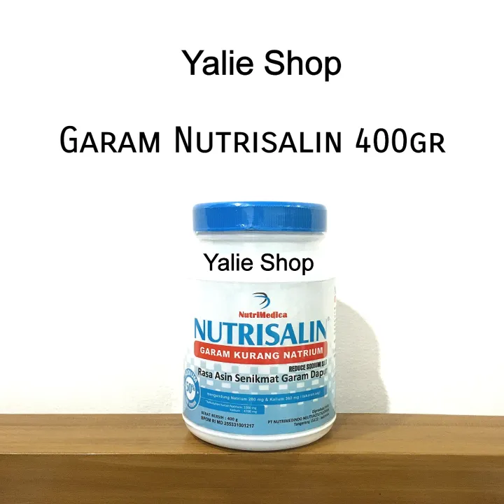 GARAM NUTRISALIN Garam Diet 400gr Hipertensi Rendah Natrium Sehat Dapur ...