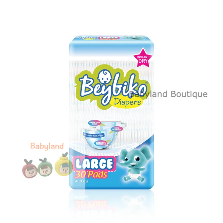 BEYBIKO DIAPER LARGE by 30pcs/Pack | Lazada PH