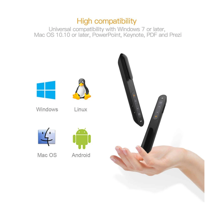 Handy Wireless Laser Pointer Presenter PowerPoint PPT Remote ...