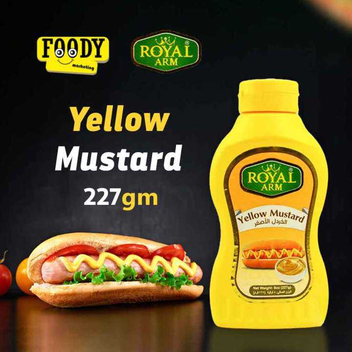 Sos Mustard | Royal Arm | Yellow Mustard Sauce - 227g | Lazada