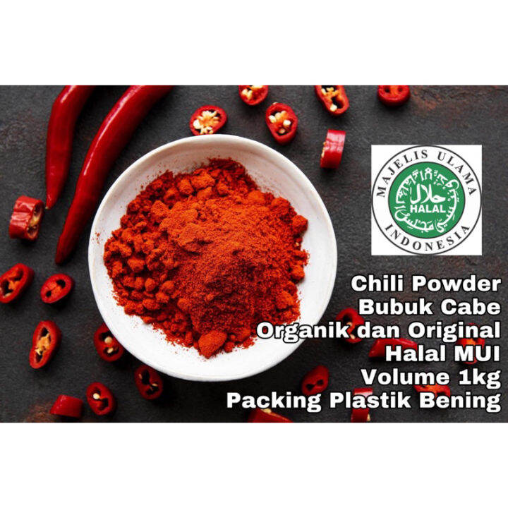Bubuk Cabe 1kg Chili Powder Organik Halal | Lazada Indonesia