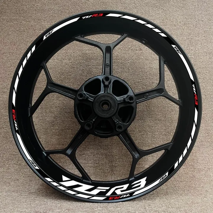 For Yamaha YZF R3 Motorcycle Decal Set Decorative Wheel Hub YzfR3 Logo ...