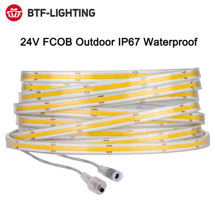 FCOB LED Strip Light IP67 360 528 640 LEDs High Density Flexible FOB ...