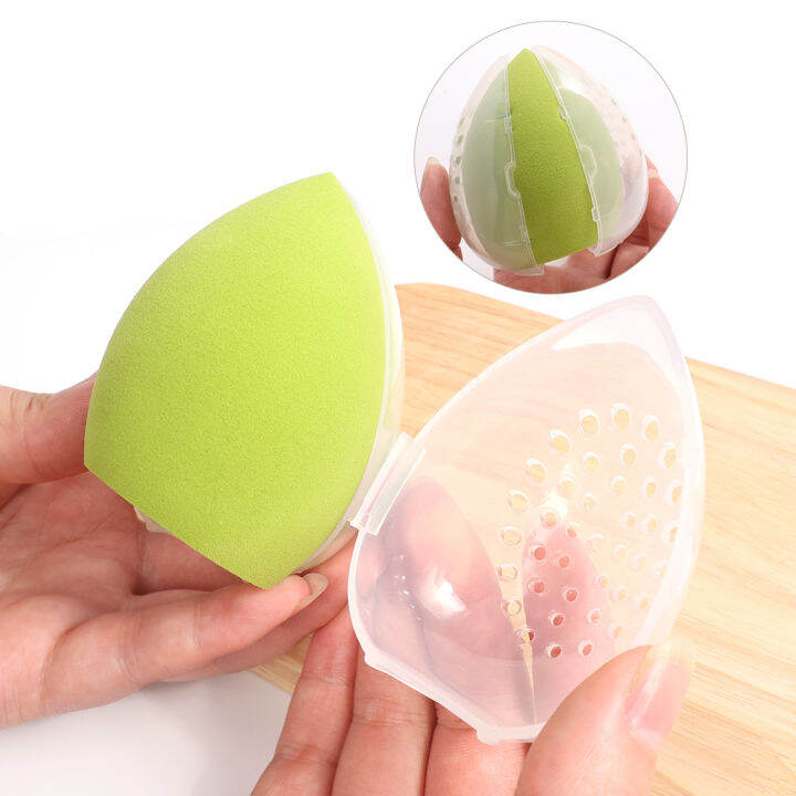 Clear Beauty Sponge Storage Case / Empty Makeup Blender Puff Holder ...