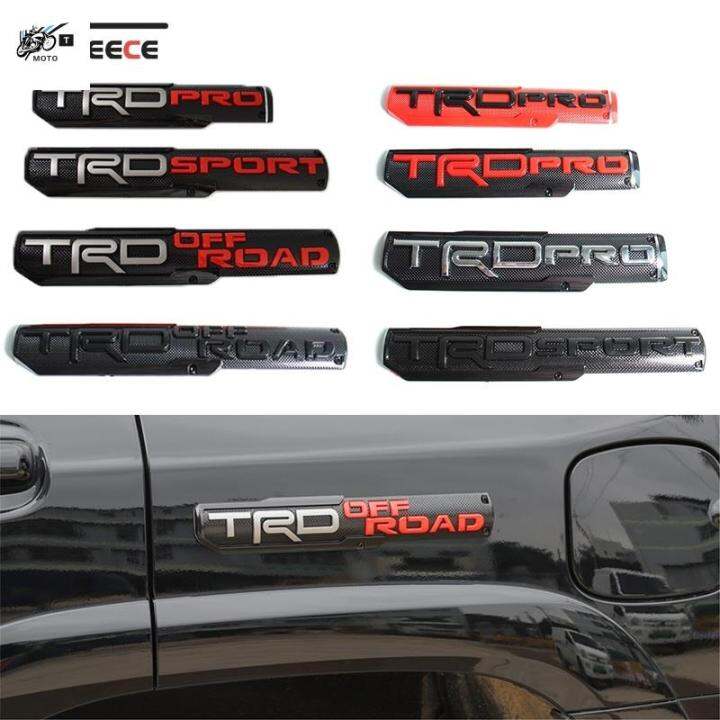【T-Moto】 TRD PRO TRD SPORT TRD OFFROAD Side Fender Emblem Badge For ...