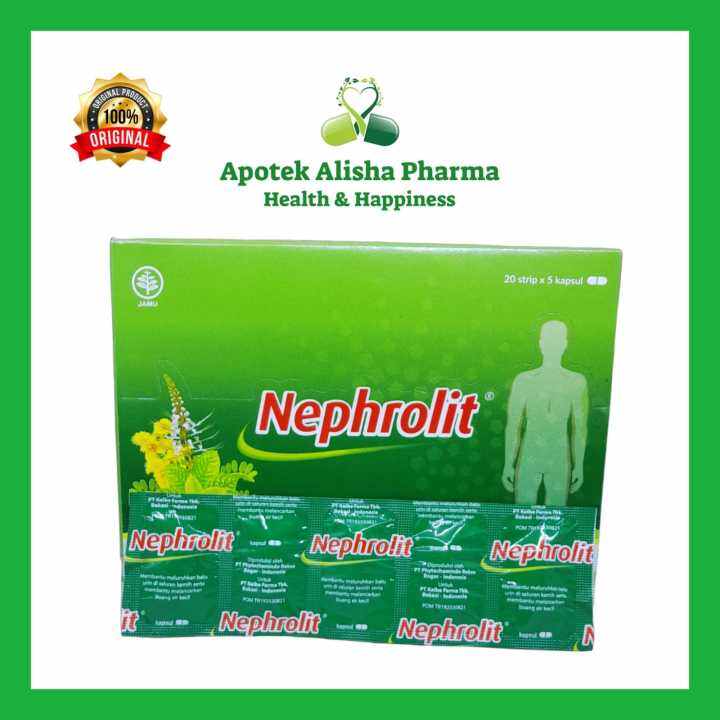Nephrolit Kapsul (Strip 5kapsul) - Neprolit Kapsul Herbal Melancarkan ...