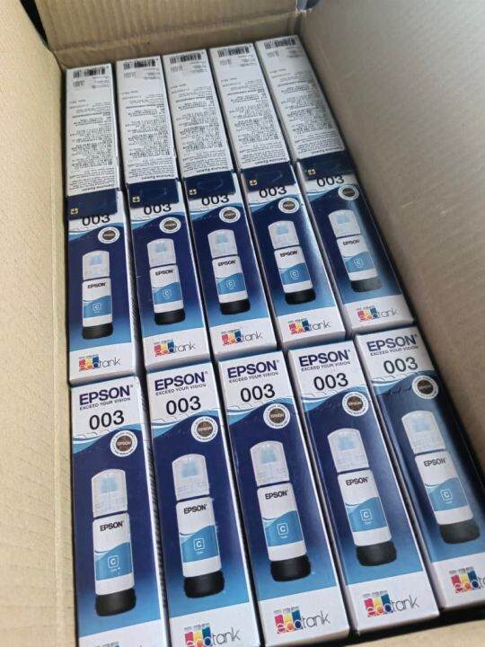 Genuine Epson Ink 003 Cyan (1 Box/60pcs) | Lazada PH