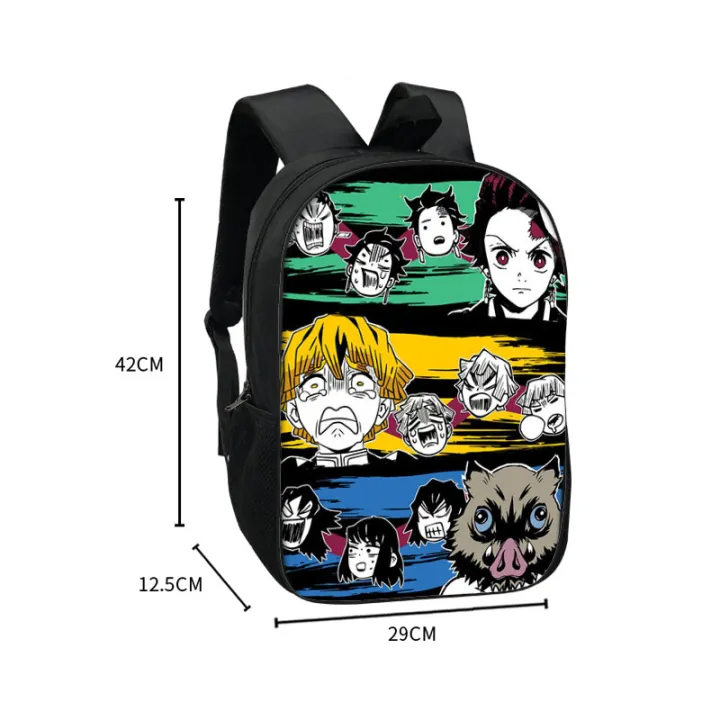 Japanese Anime Demon Slayer Backpack Kimetsu No Yaiba Children School ...