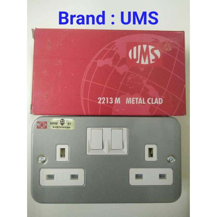 UMS Double Metal Clad Switch Socket 2213M | Lazada