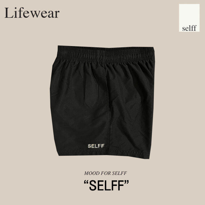 Selff.stores - MOOD FOR SELFF(BLACK) - กางเกงขาสั้น กางเกงสีดำ กางเกงขา ...