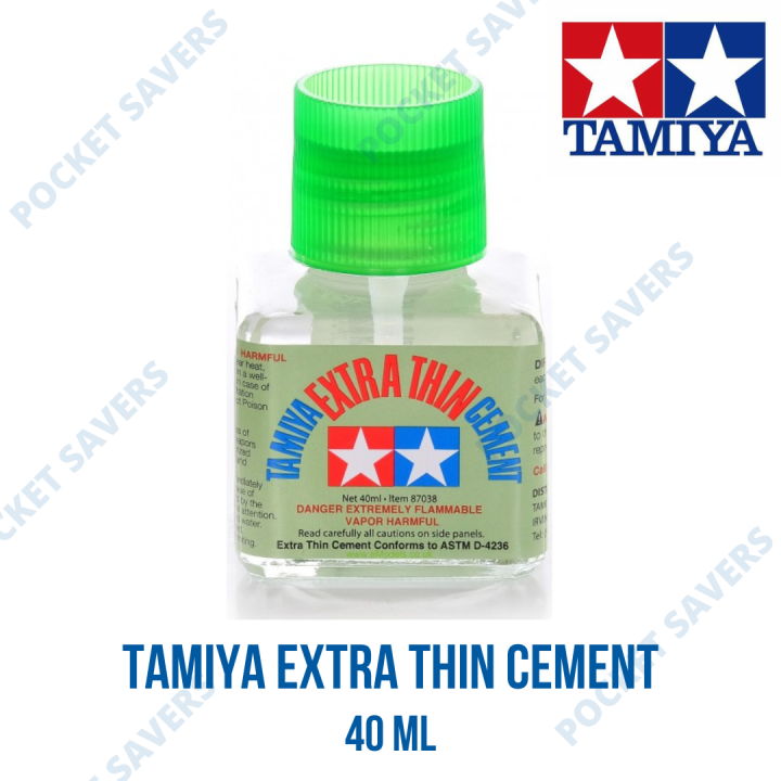 TAMIYA Extra Thin Cement 40 ml (Toy Car Gundam Adhesive, Model Parts ...