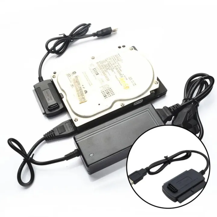 For ATA/ATAI LBA USB To IDE Cable USB 2.0 To IDE/SATA 2.5" 3.5" Hard ...